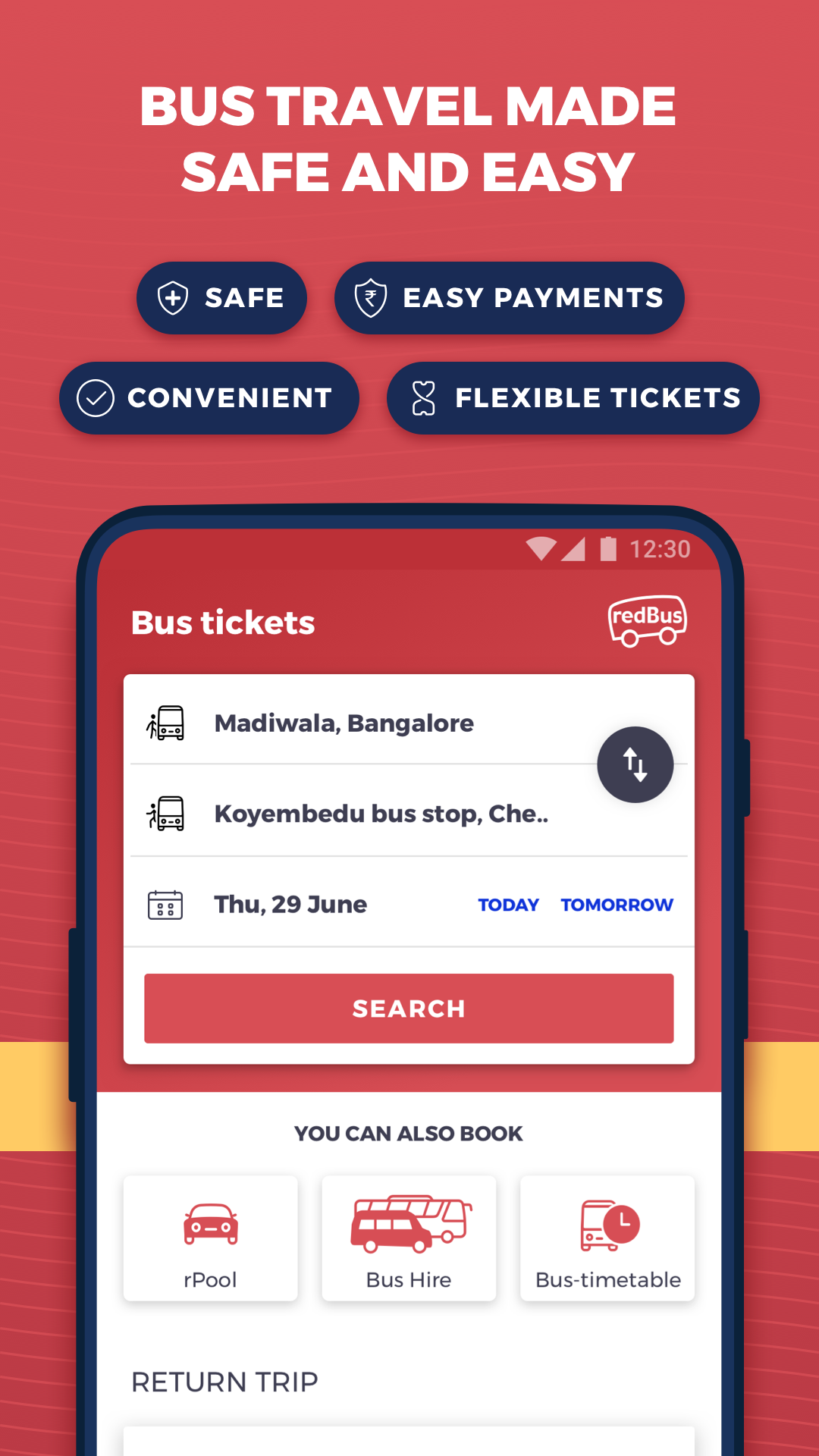 redBus: Online Bus, & Train Ticket Booking App - Apps on Galaxy Store