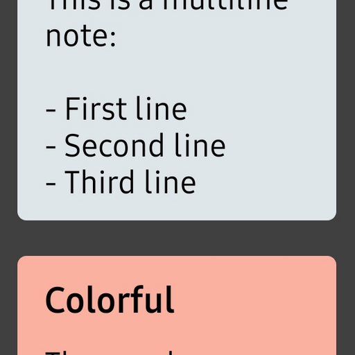 Sticky Notes & Widget