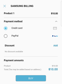 Samsung Checkout
